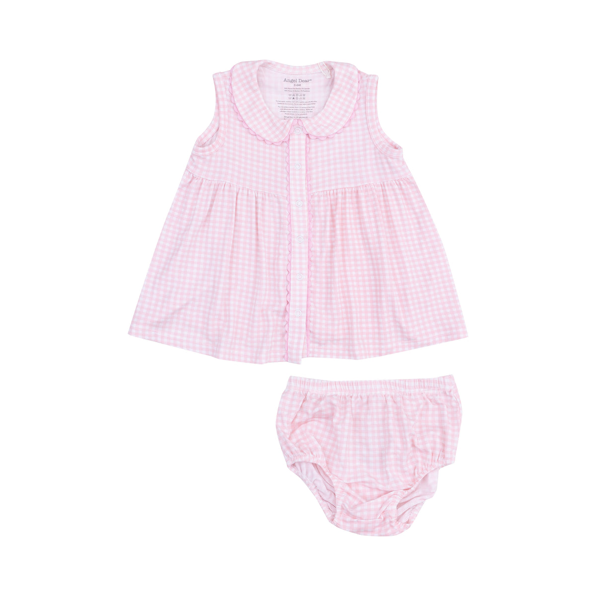 Dress - Pink Mini Gingham — Collins & Conley