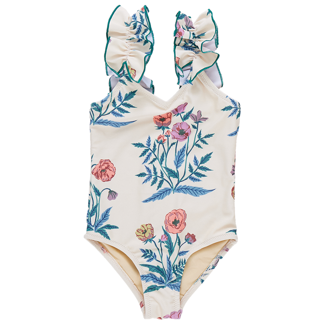 Via Swimsuit - Pale Yellow Poppy — Collins & Conley